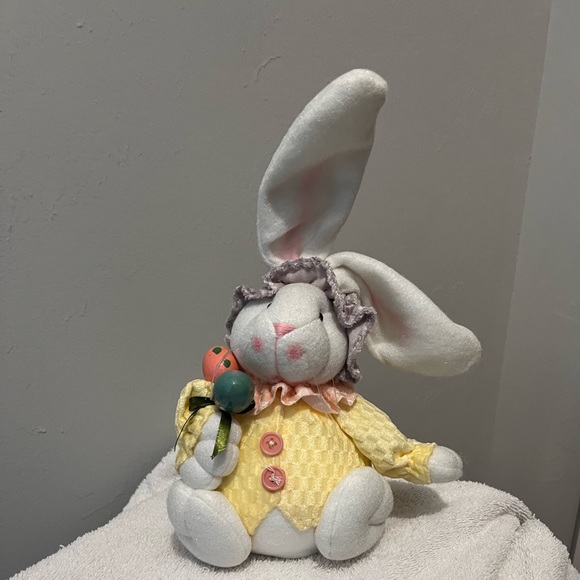 Holiday | Adorable Vintage Plush Styrofoam Easter Bunny | Poshmark